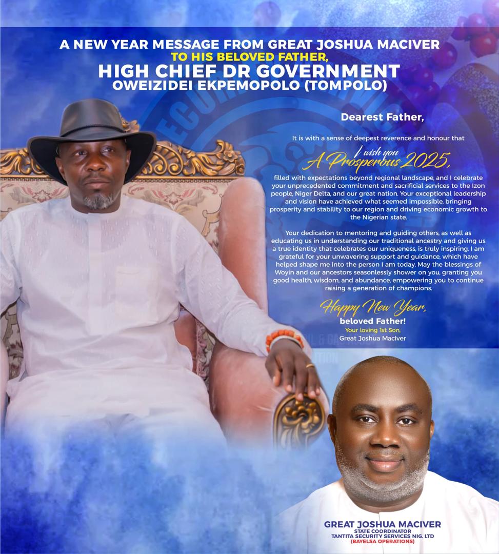 Maclver writes Tompolo in new year message, thanks him for guidance ...